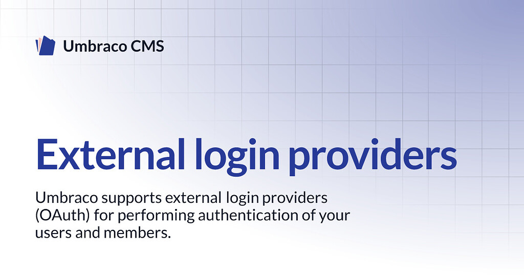 Umbraco site with Open ID connect - Umbraco community forum