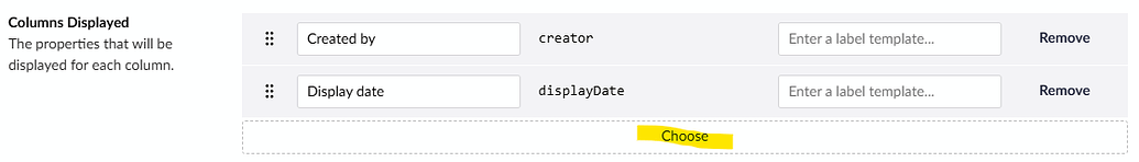 Collections (List views) - Only non element fields accessible in custom ...