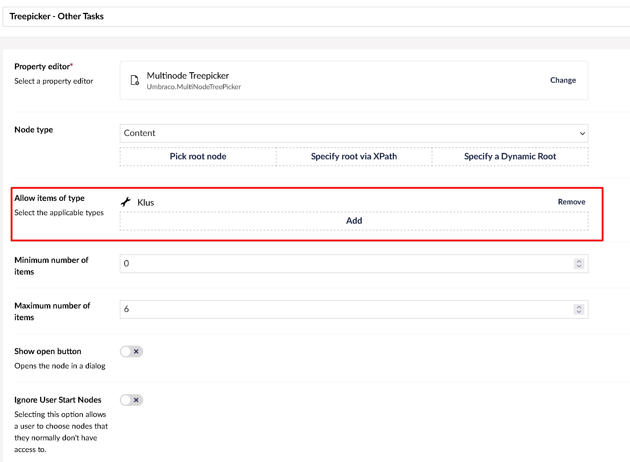 Treepicker upgrade from 13 to 16.4 is broken - Umbraco community forum